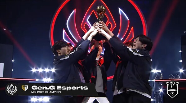 젠지, 풀세트 접전 끝에 MSI 2연패 달성...MVP는 쵸비